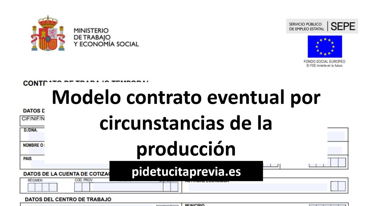 Modelo contrato eventual por circunstancias de la producción